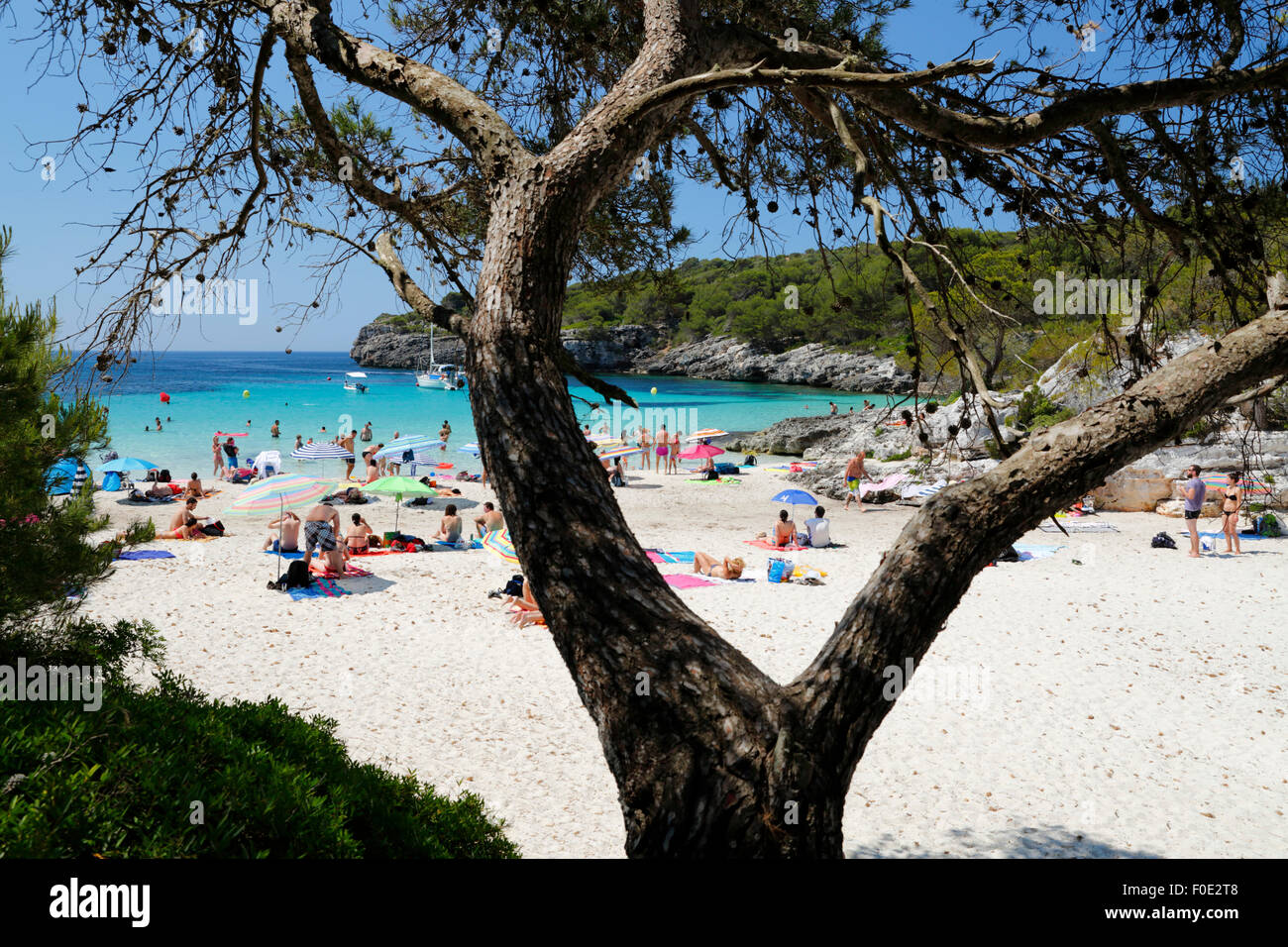 White sandy beaches of menorca hi-res stock photography and images - Alamy