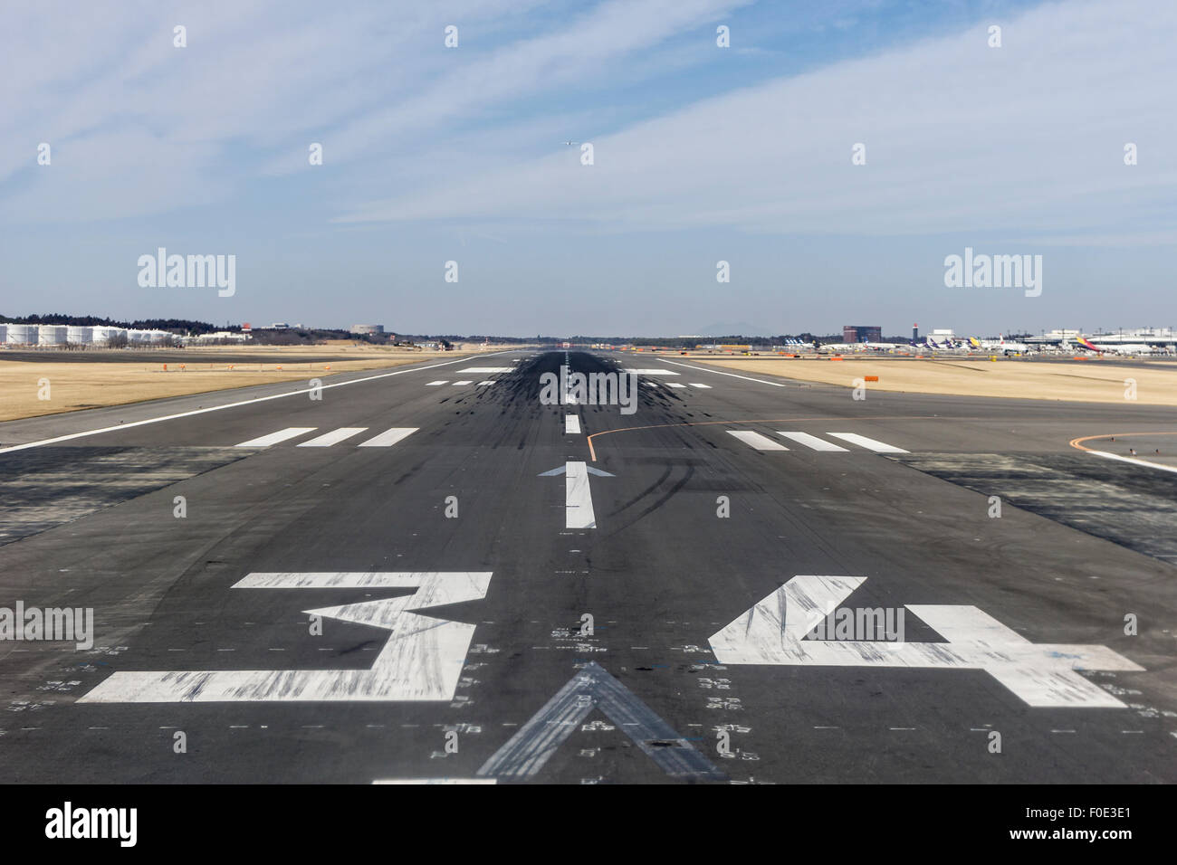 Runway at Narita Airport in Japan Stock Photo - Alamy