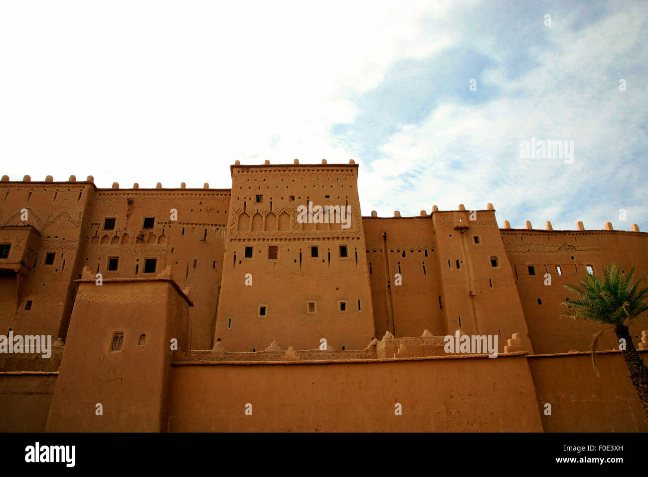 Old Fort - the kasbah in ouarzazate with a blue sky Stock Photo - Alamy