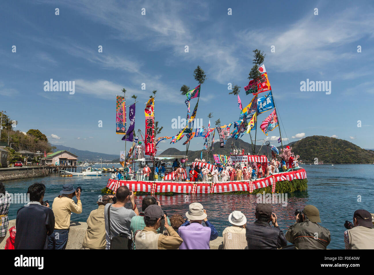 Decorated fish boat at Ose Festival in Japan Stock Photo - Alamy