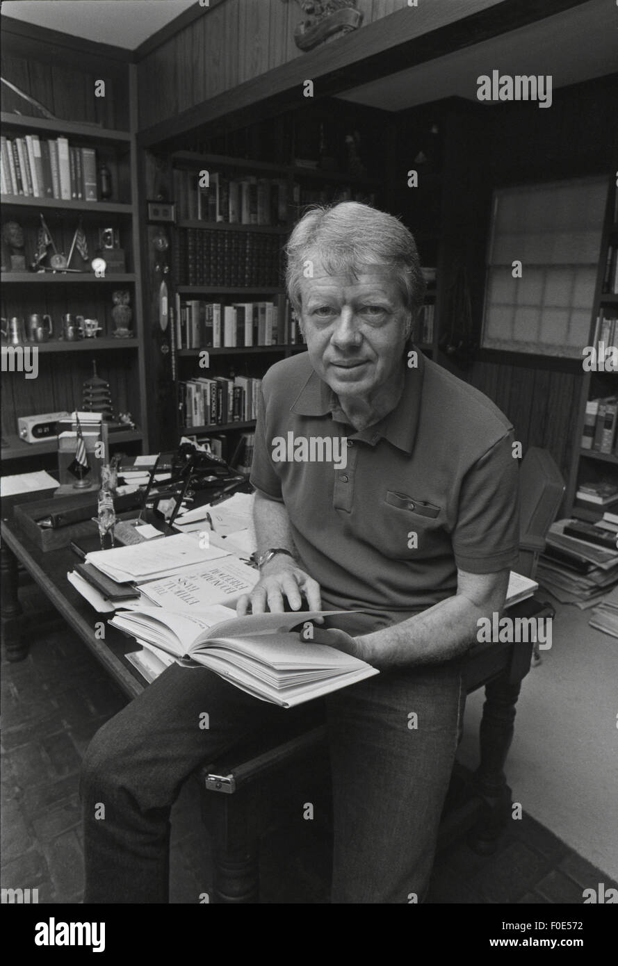 Plains, Georgia, USA. 2nd Jan, 1977. President elect Jimmy Carter in ...