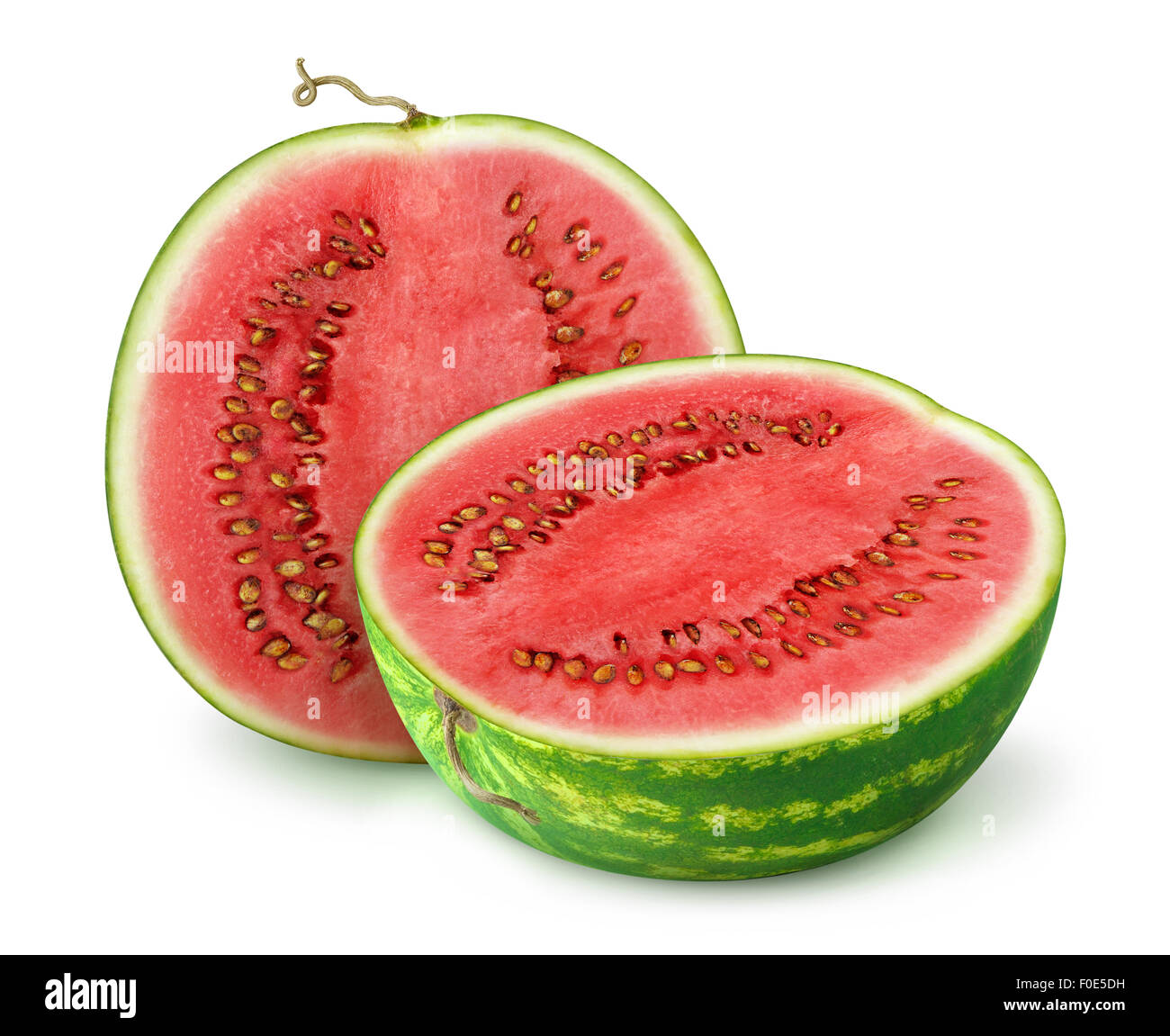 Slices red watermelon Cut Out Stock Images & Pictures - Alamy