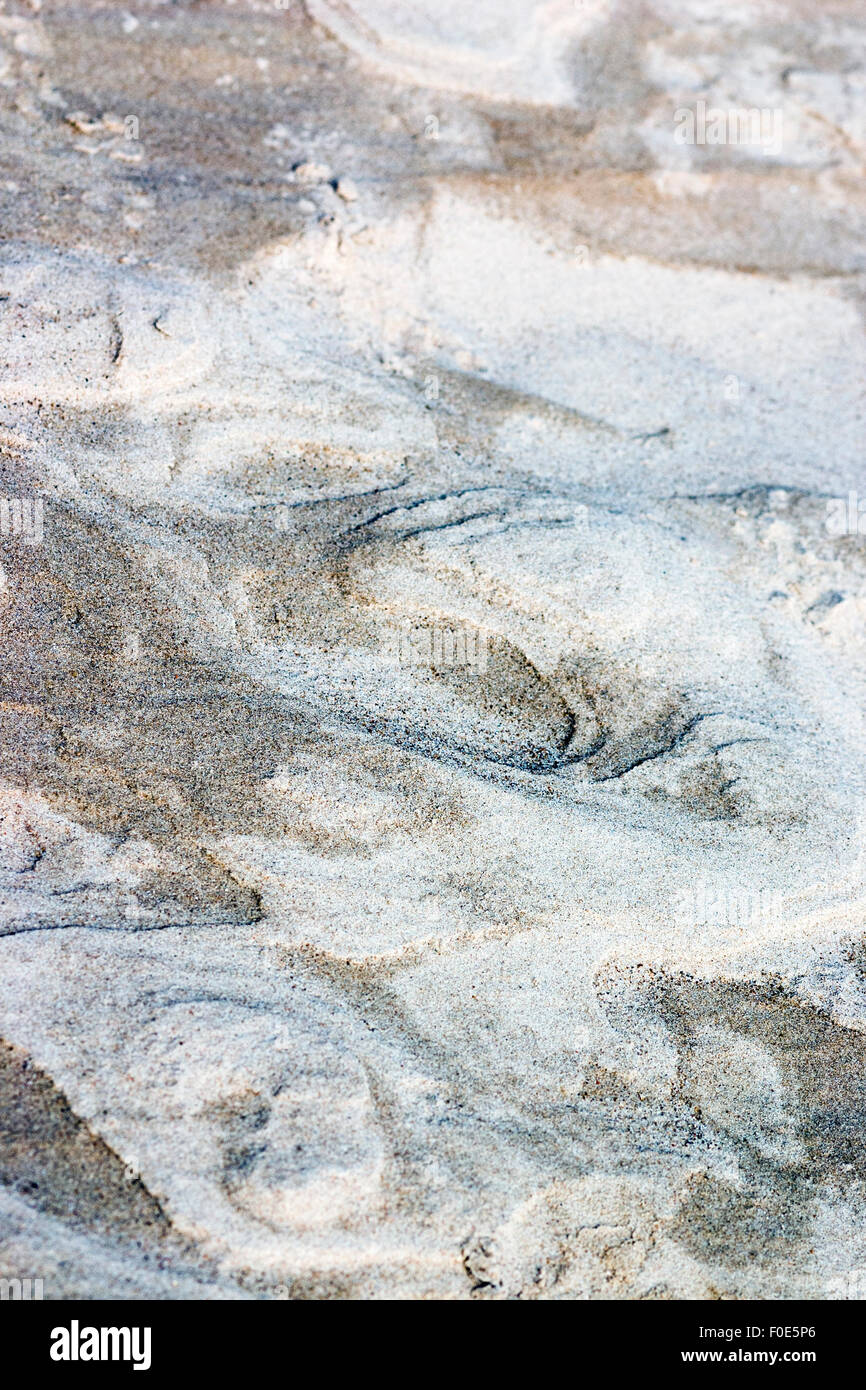 Patterns in the beach sand Stock Photo - Alamy