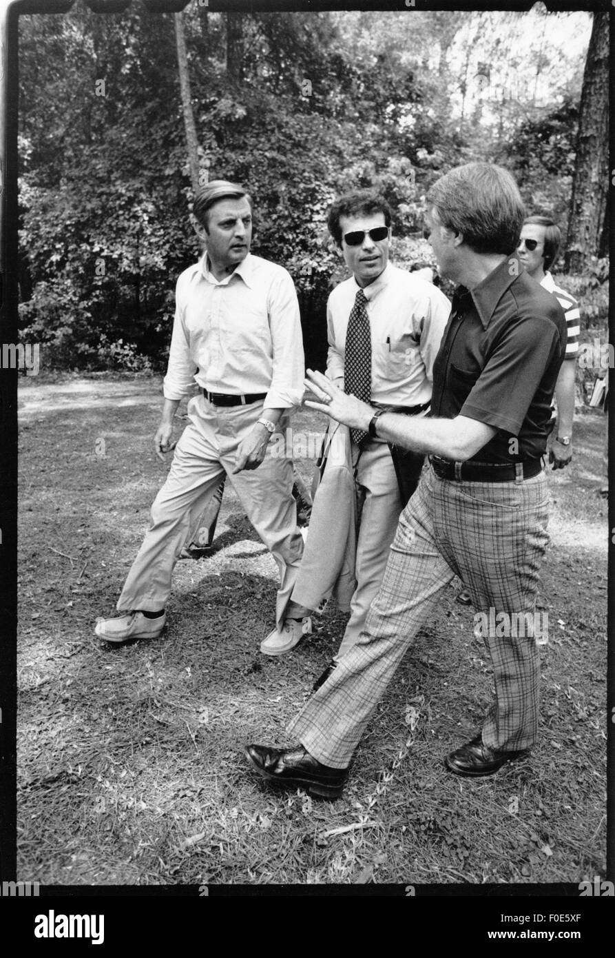 Camp David, Maryland, USA. 7th Feb, 2015. President Jimmy Carter walks ...