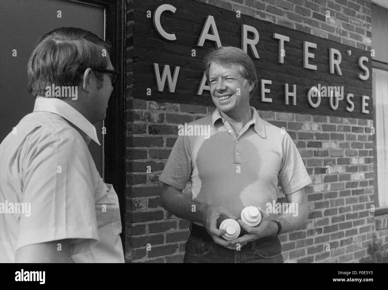 Jimmy and Brother Billy Carter at Carters Warehouse in Plains, Georgia ...