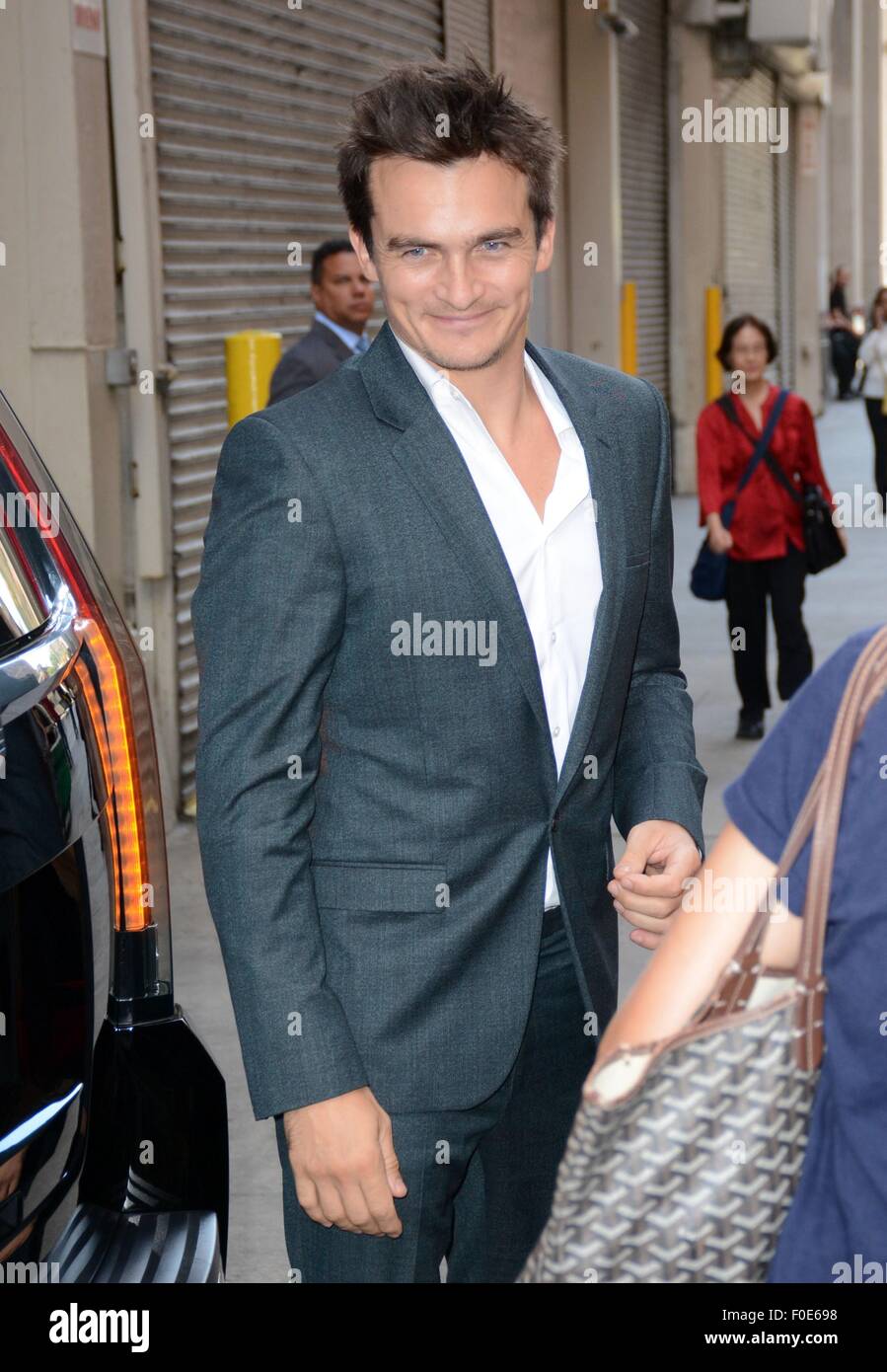 New York, NY, USA. 13th Aug, 2015. Rupert Friend out and about for ...