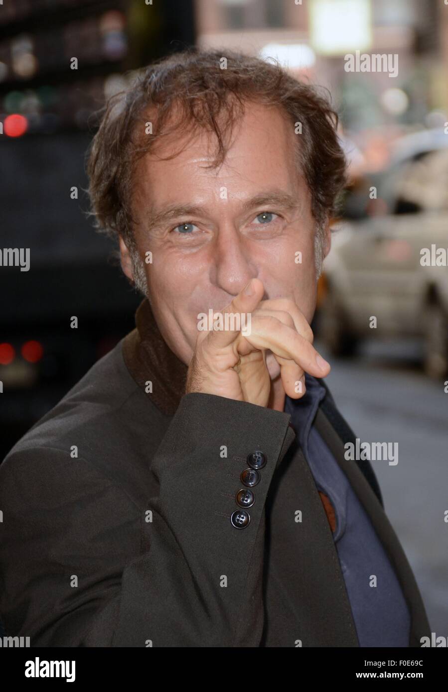 New York, NY, USA. 13th Aug, 2015. Hubert Sauper out and about for ...