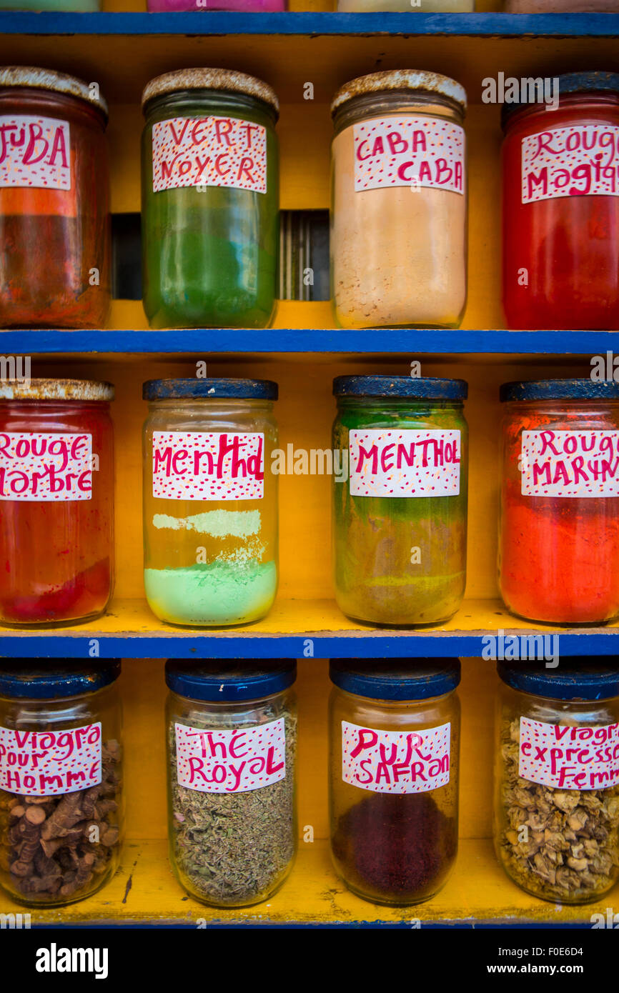 Dried spice storage jars in hi-res stock photography and images - Alamy