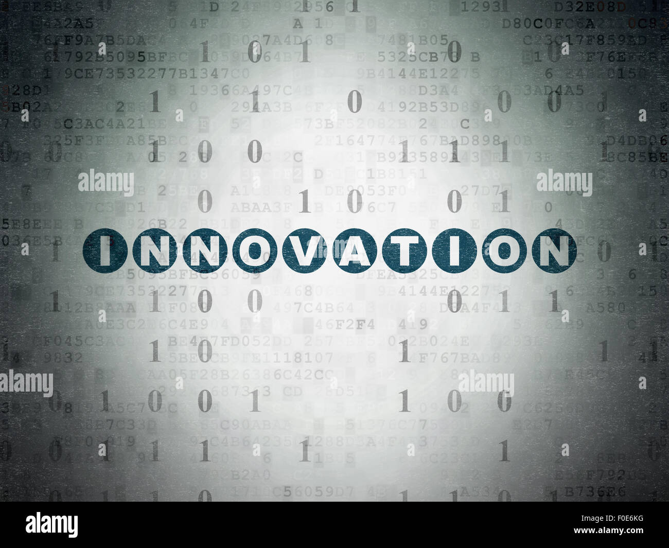 Finance concept: Innovation on Digital Paper background Stock Photo - Alamy