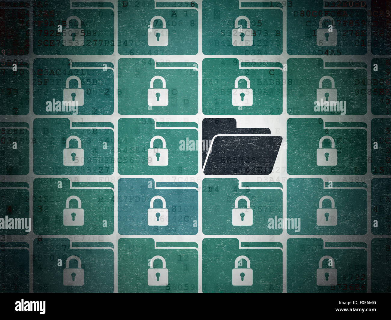 Finance concept: folder icon on Digital Paper background Stock Photo ...