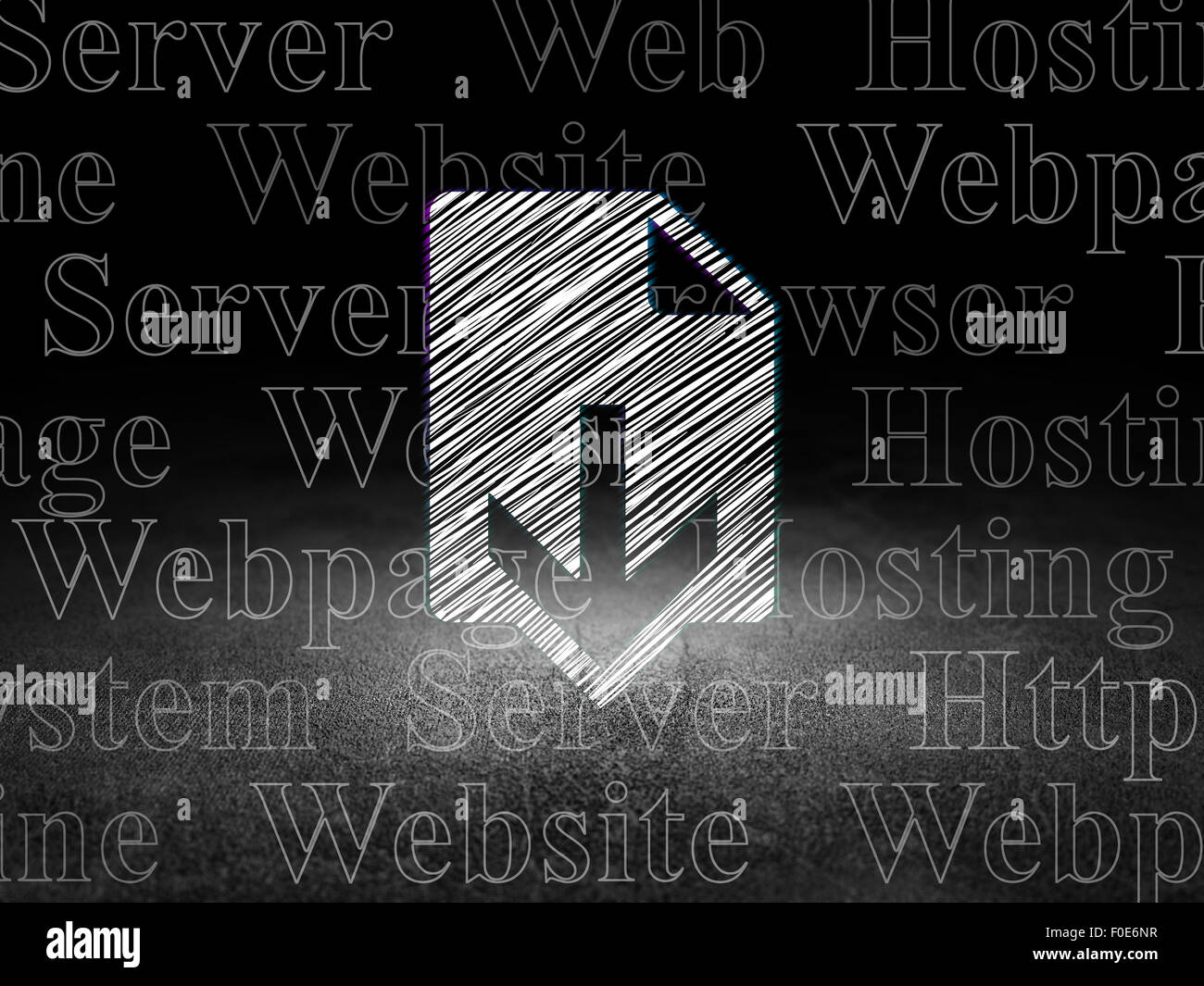 Web design concept: Download in grunge dark room Stock Photo - Alamy