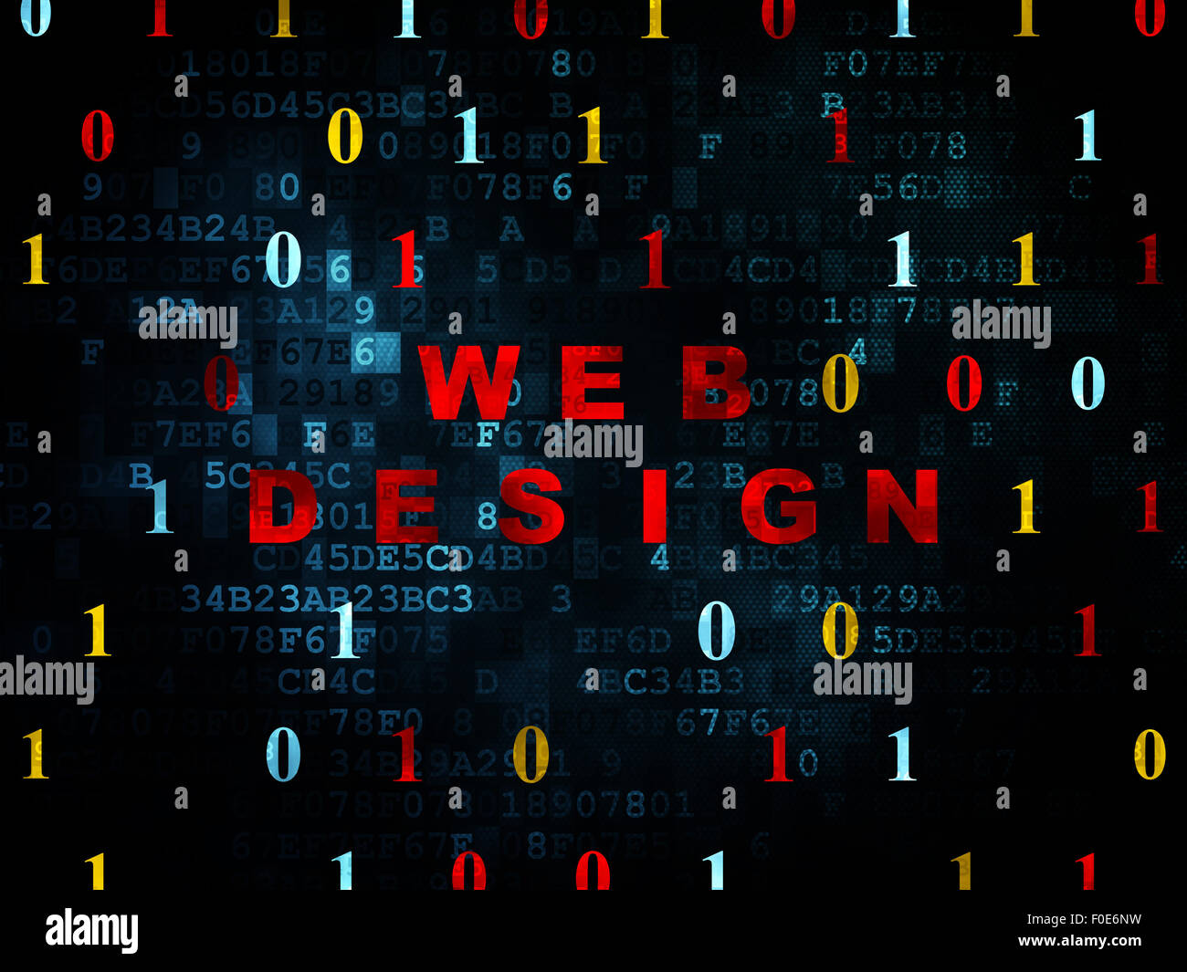 Web design concept: Web Design on Digital background Stock Photo - Alamy