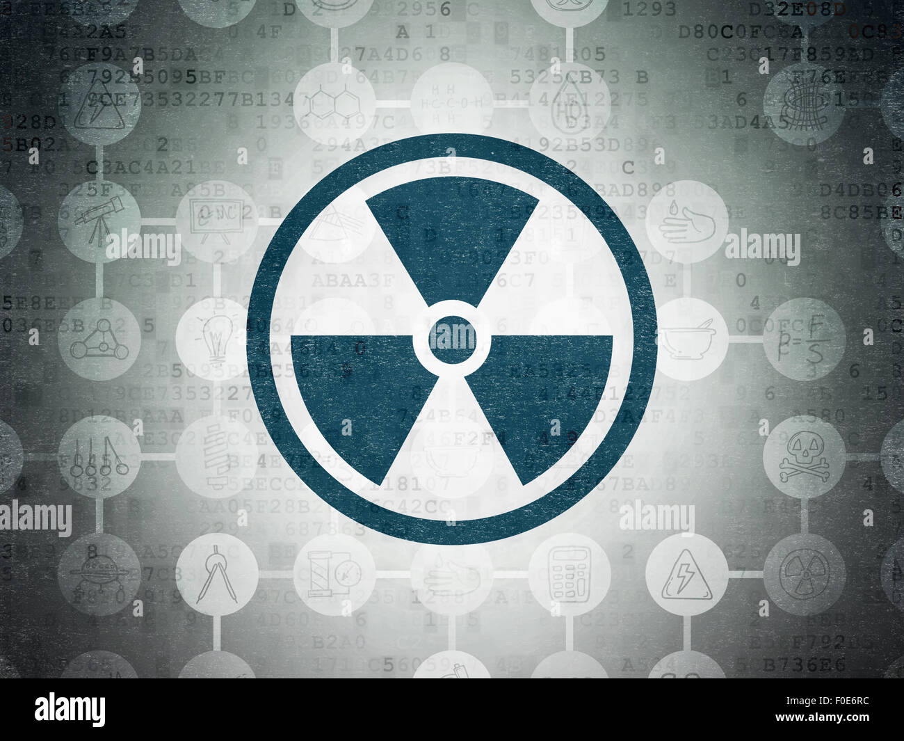 Science concept: Radiation on Digital Paper background Stock Photo - Alamy