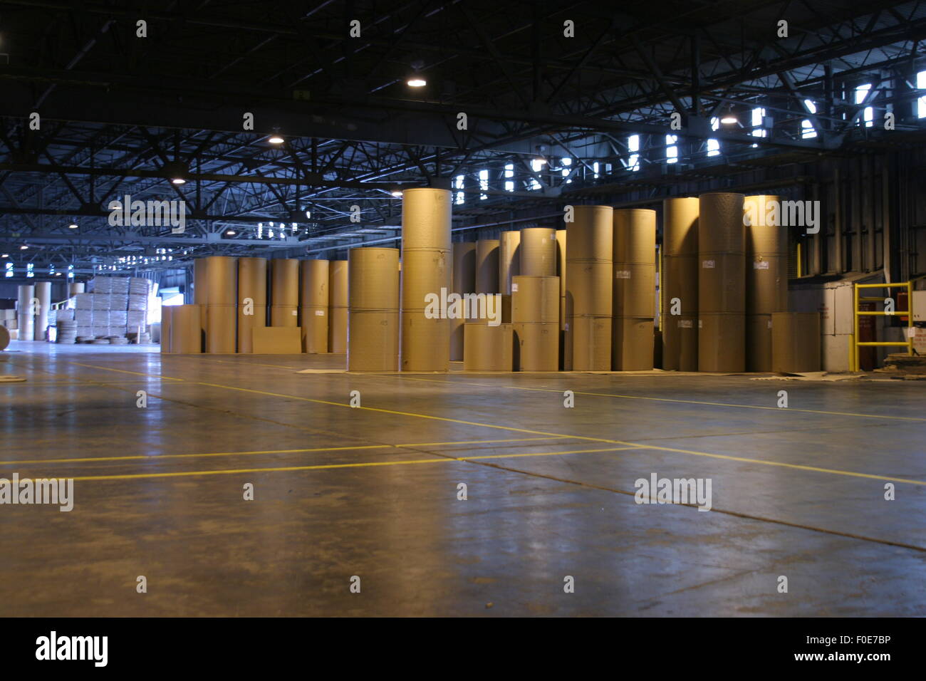 paper rolls in warehouse Stock Photo - Alamy