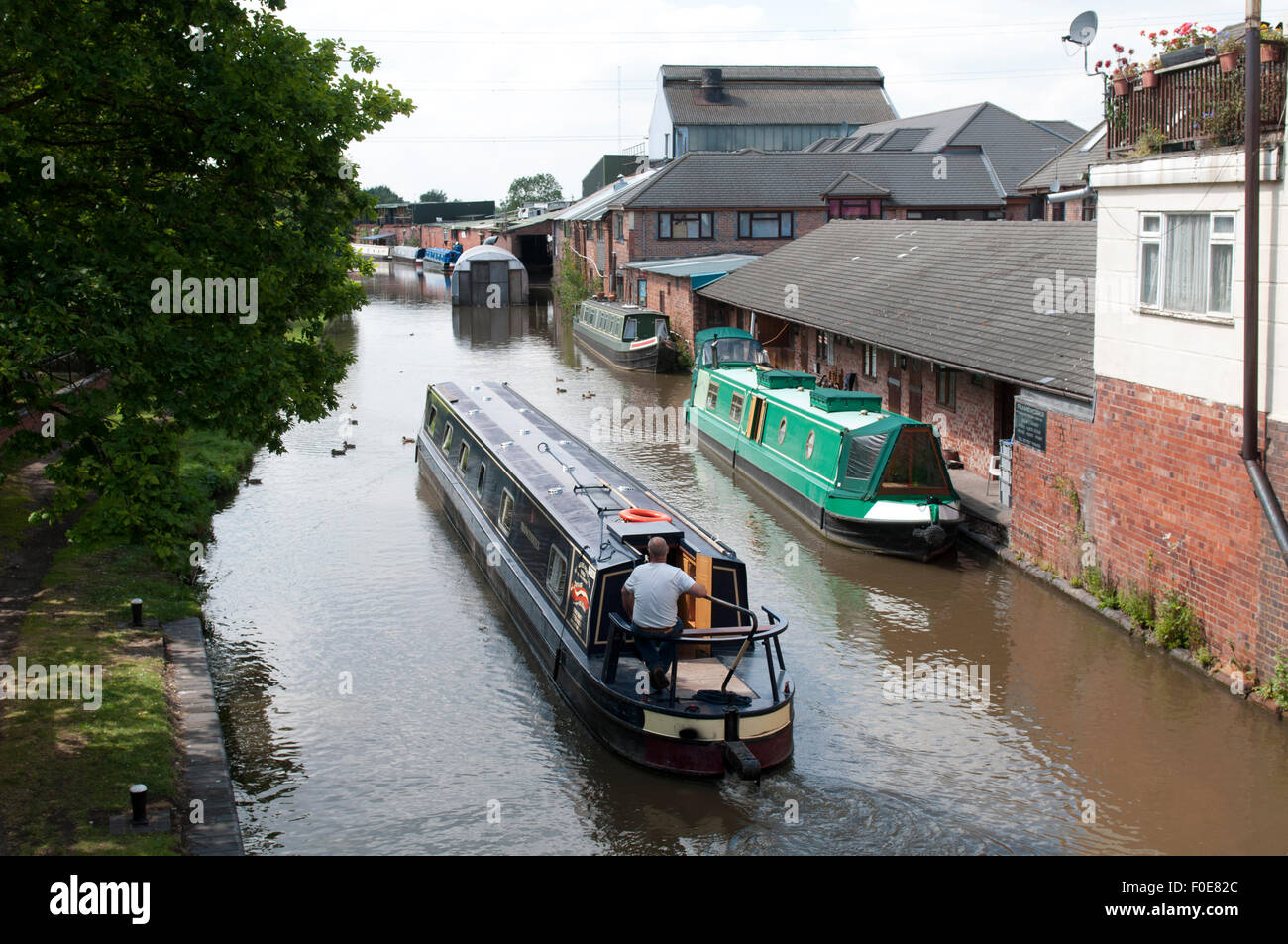 The Worcester and Birmingham Canal at Stoke Prior, Worcestershire ...