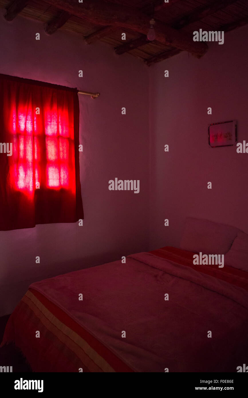 Beautiful authentic arabic bedroom in a traditional Moroccan riad ...