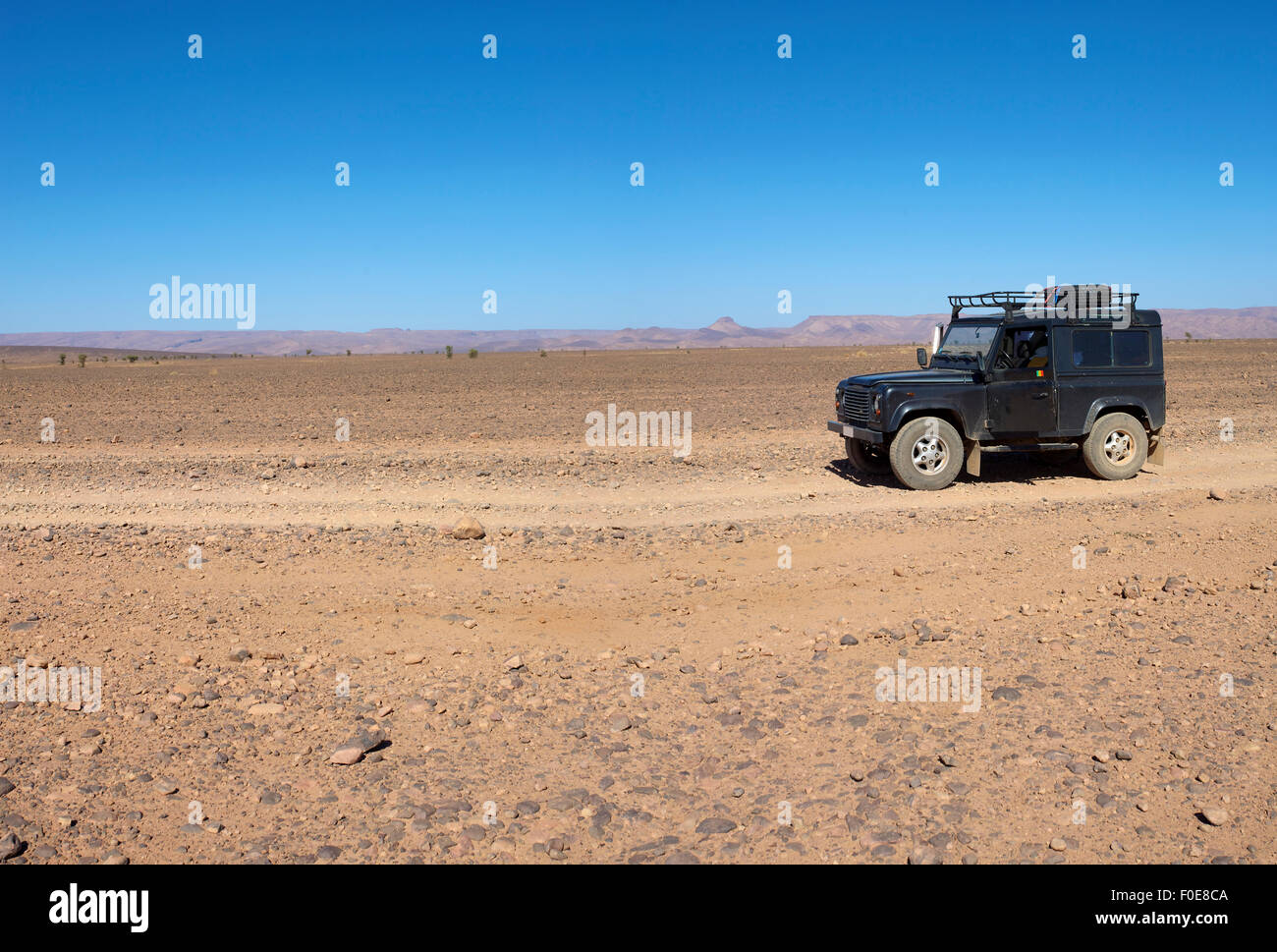 4x4 Off-road vehicle Desert Safari in Morocco, driving in the Moroccan ...