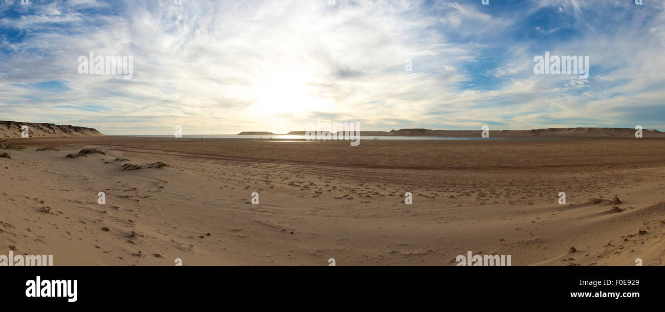 Landscape of the peninsula in Ad Dakhla, south Morocco Stock Photo - Alamy