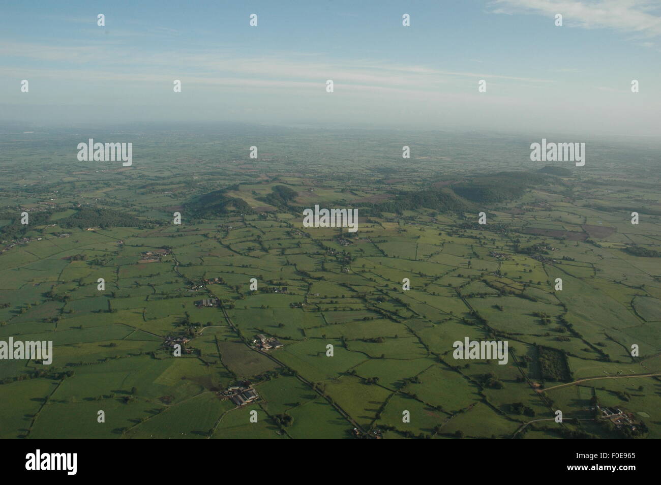 Low Flight Above English Countryside Stock Photo - Alamy
