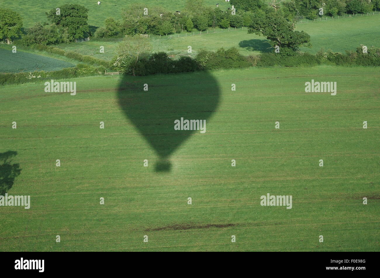 Low Flight above English Countryside Stock Photo - Alamy