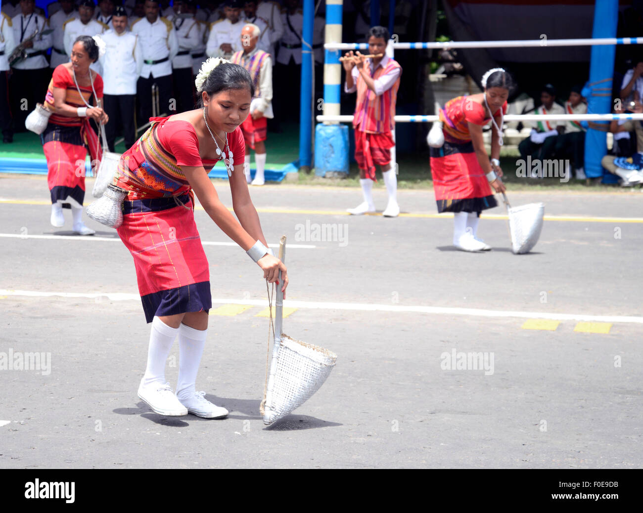 Kolkata, India. 13th Aug, 2015. Rava tribe from Jalpaiguri also ...