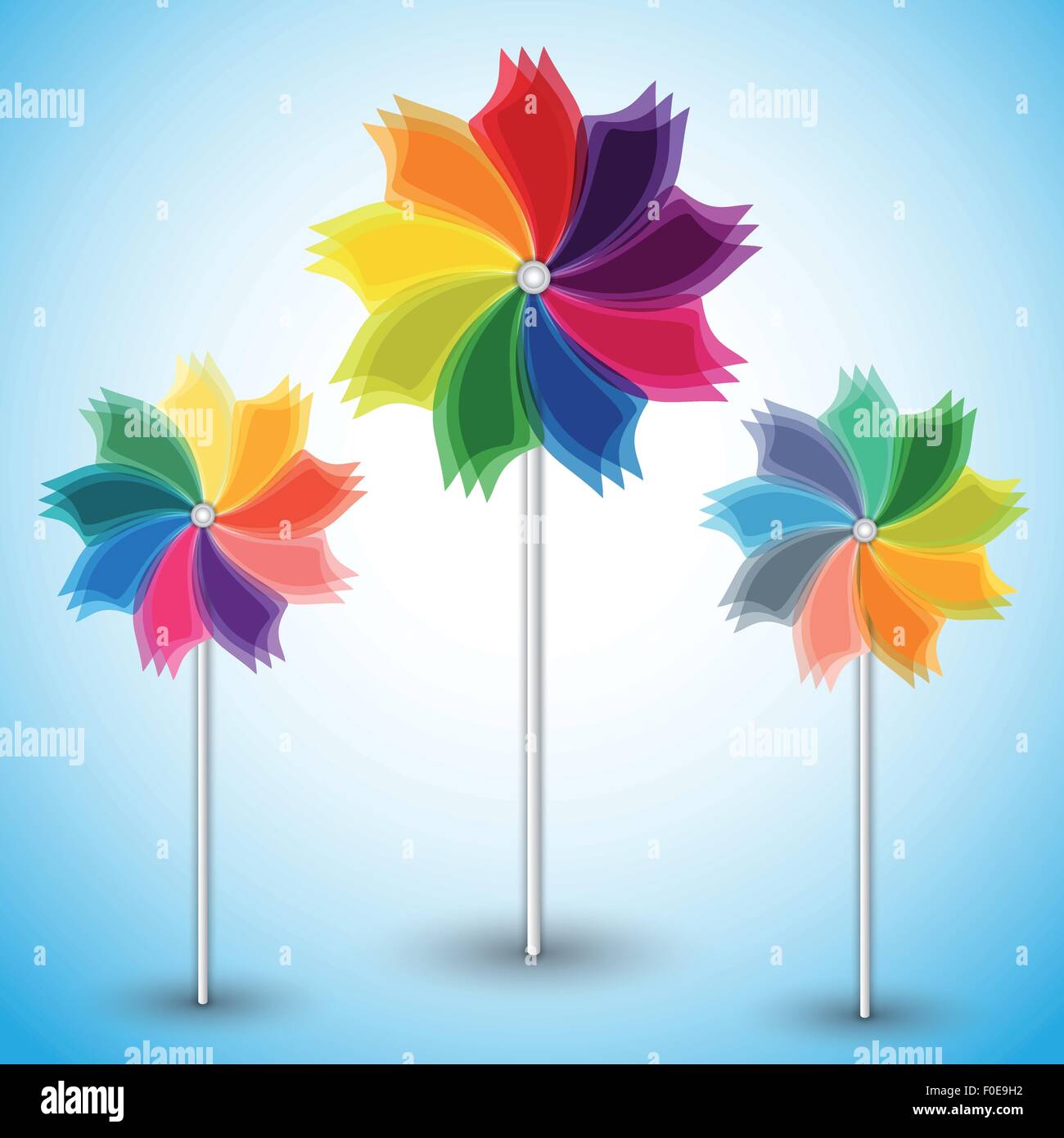Plastic windmills Stock Vector Images - Alamy