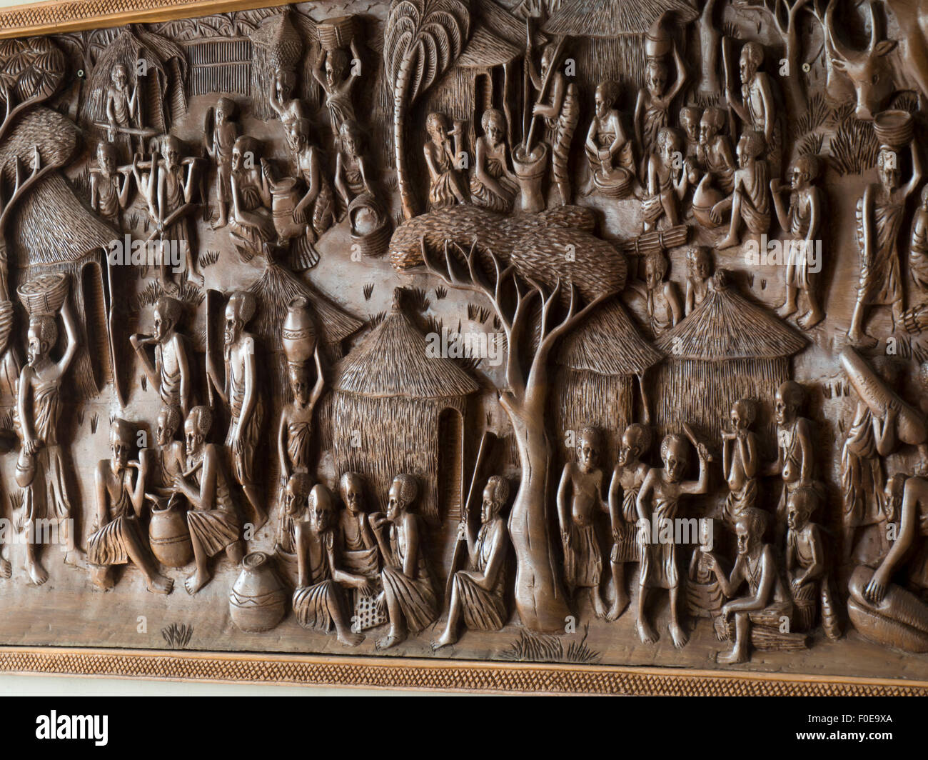 Uganda, Kampala village wooden panorama Stock Photo - Alamy