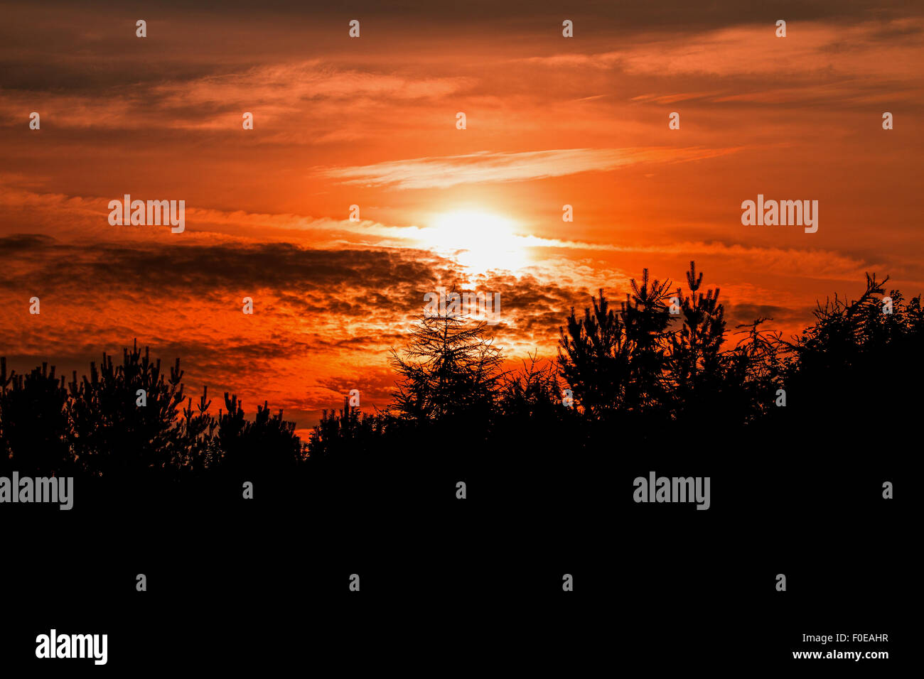Dundee, Scotland, UK. 13th August, 2015. UK weather. Summer Sunset ...