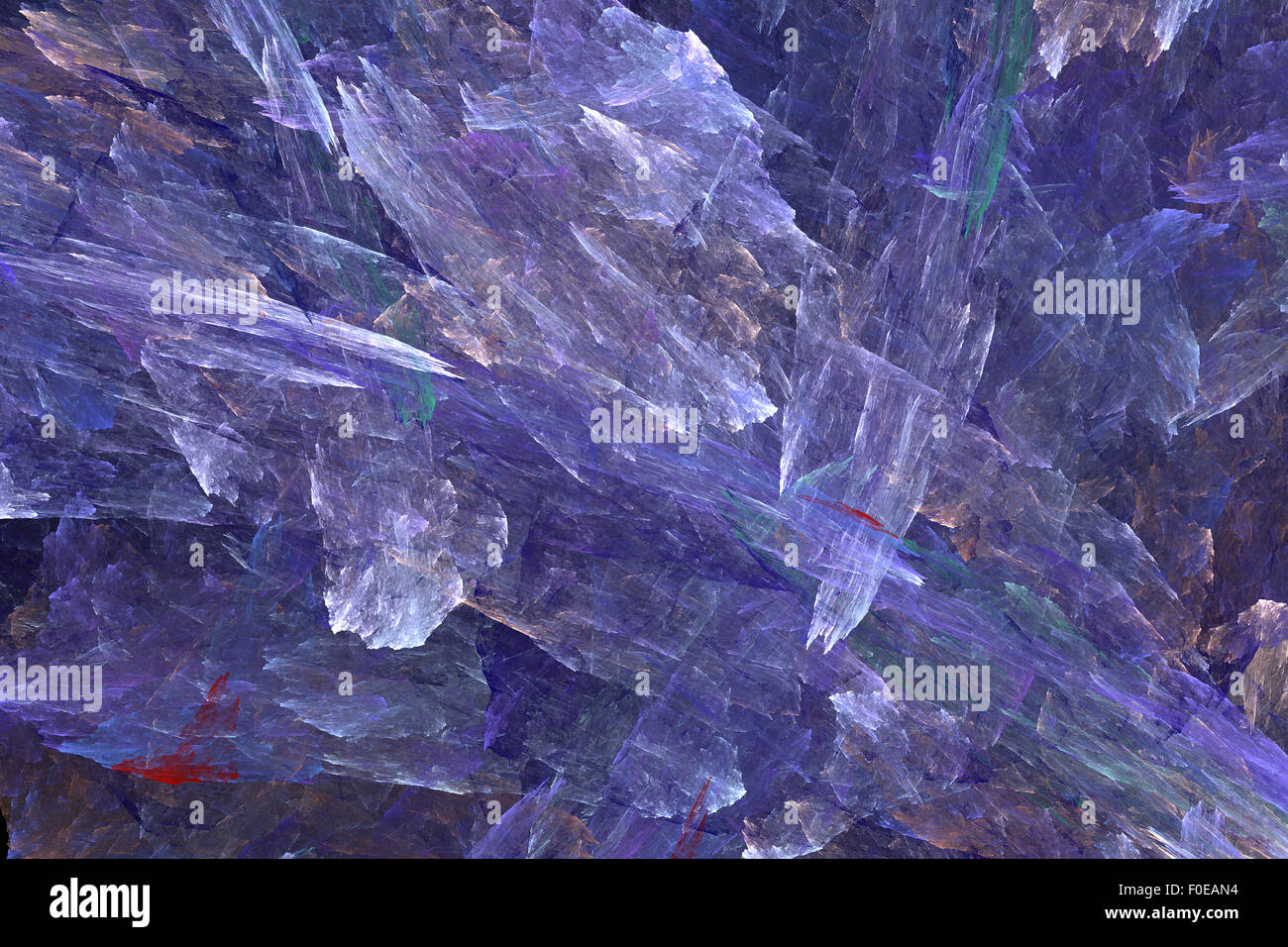 Abstraction fractal ice misty space illustration Stock Photo - Alamy