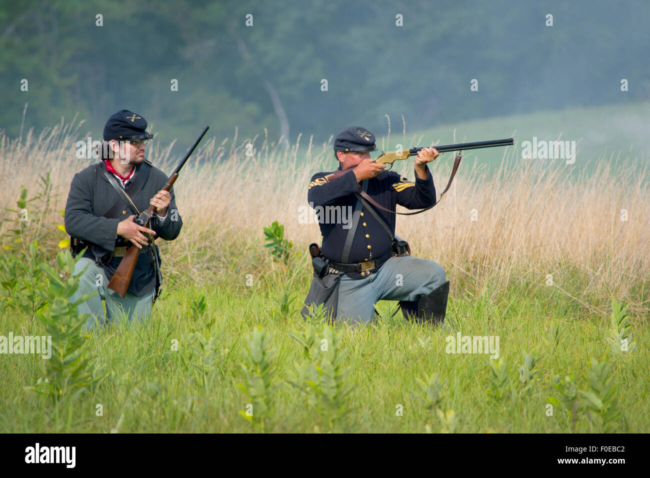 Blue union army uniform hi-res stock photography and images - Alamy