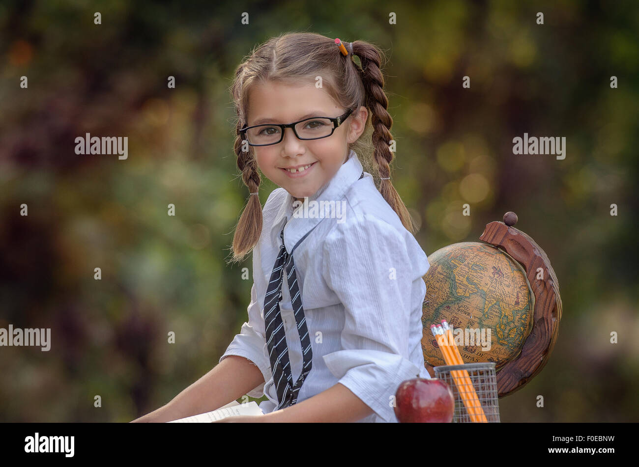 Student portrait school girl Stock Photo - Alamy