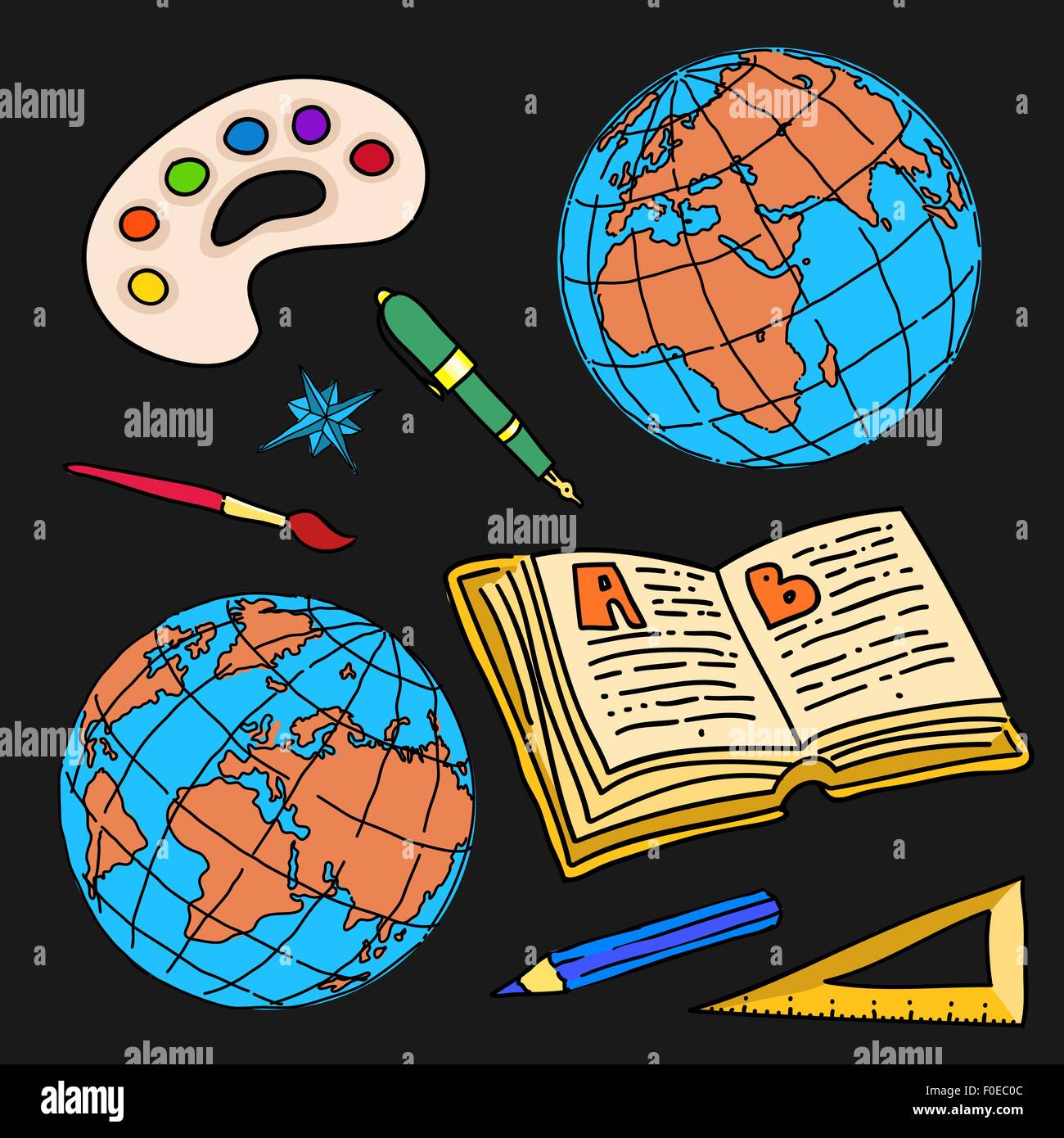 Set Symbols Education Stock Vector Image & Art - Alamy