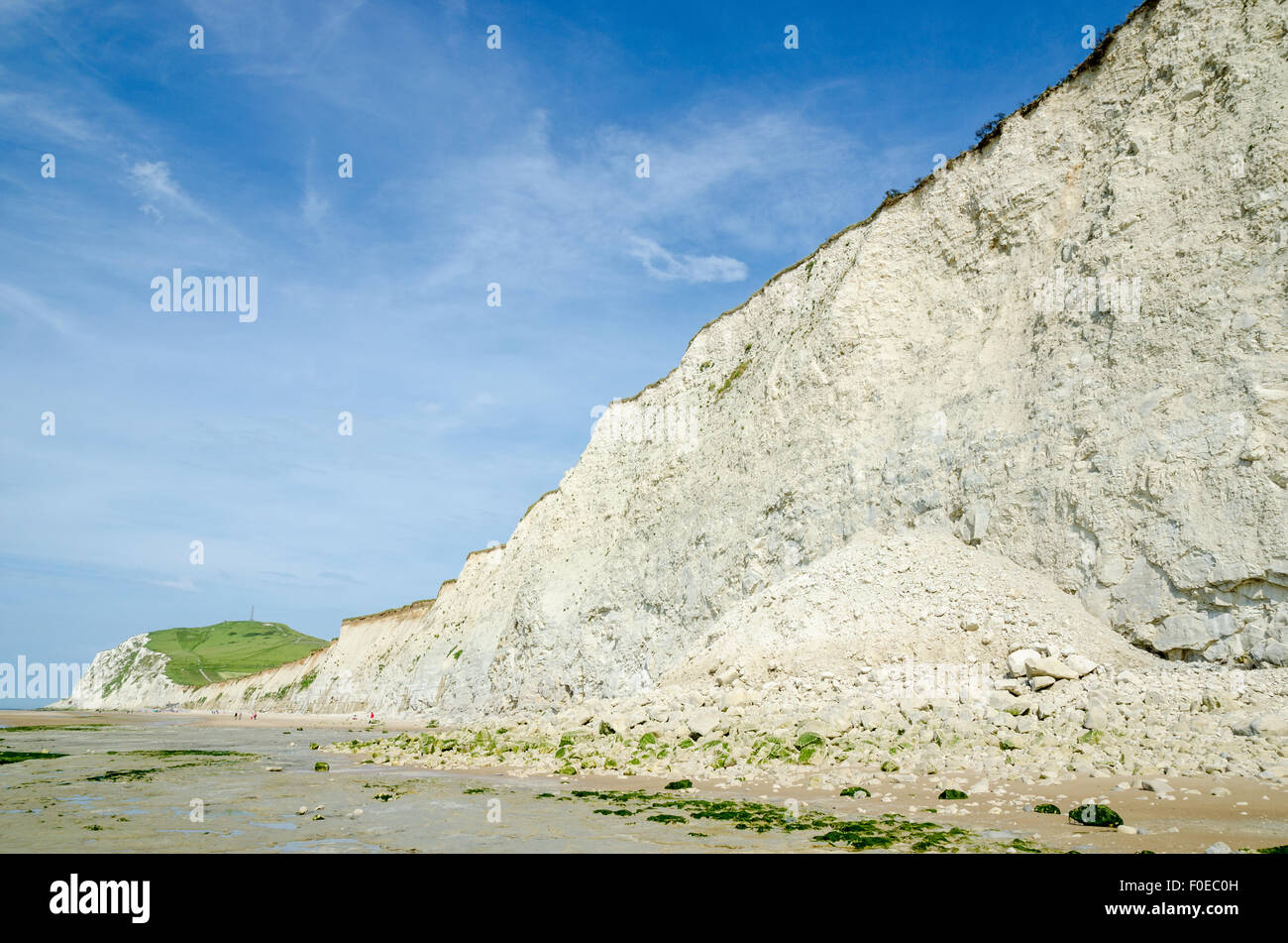 Cap Blanc Nez cliff near Escalles and Calais, Pas-de-Calais, France ...