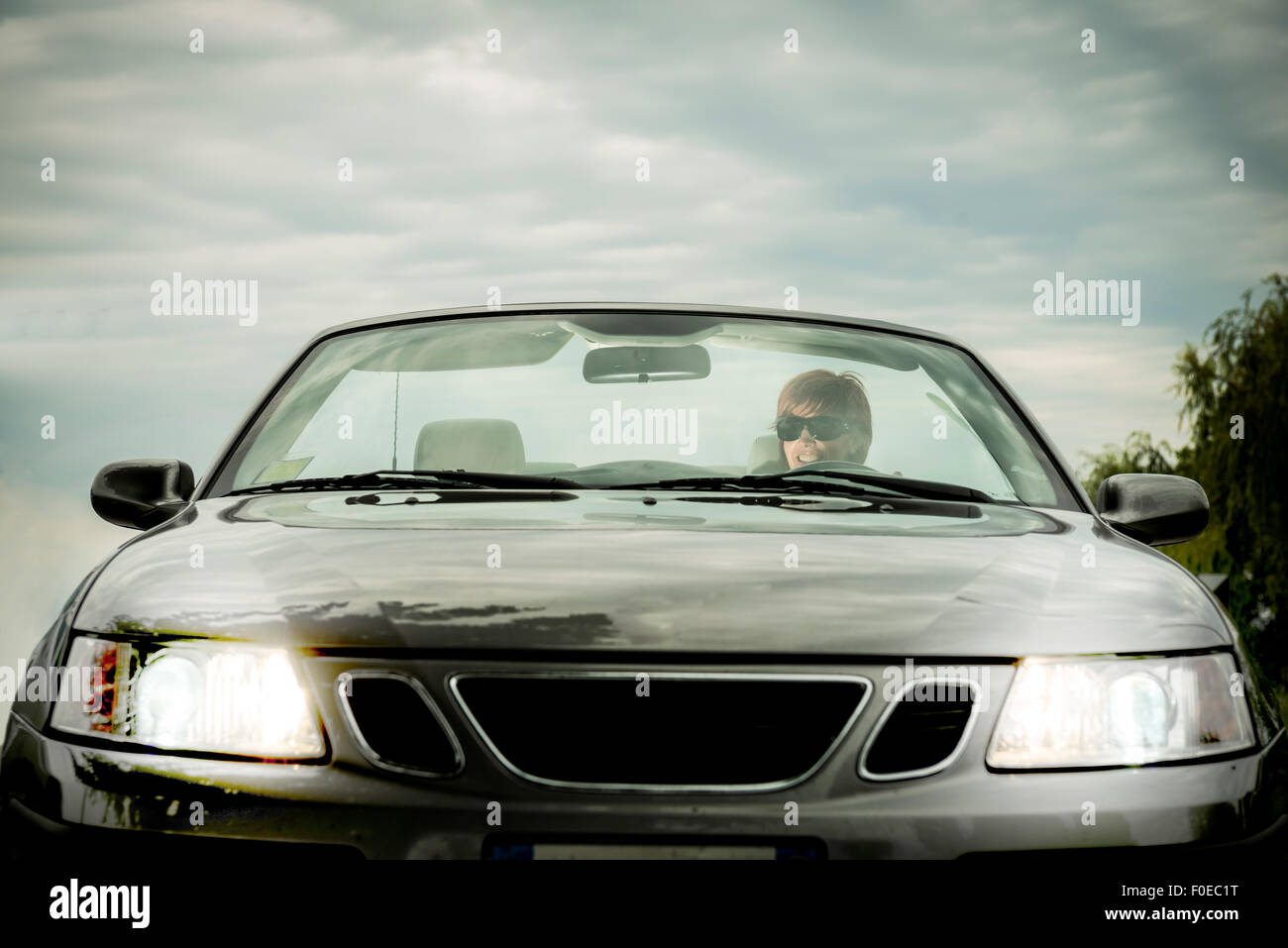Car convertible driving hi-res stock photography and images - Alamy