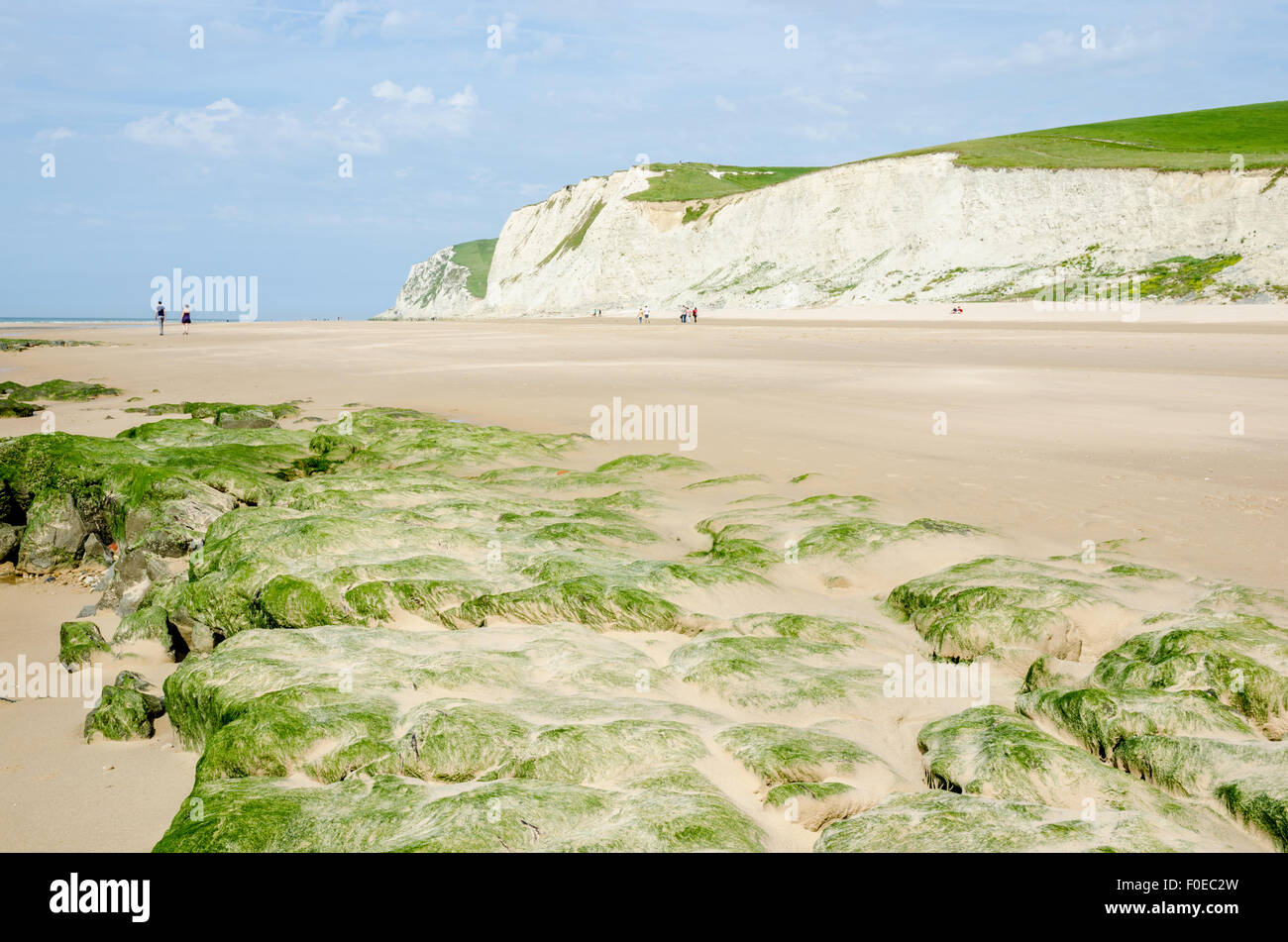 Cap Blanc Nez cliff near Escalles and Calais, Pas-de-Calais, France ...