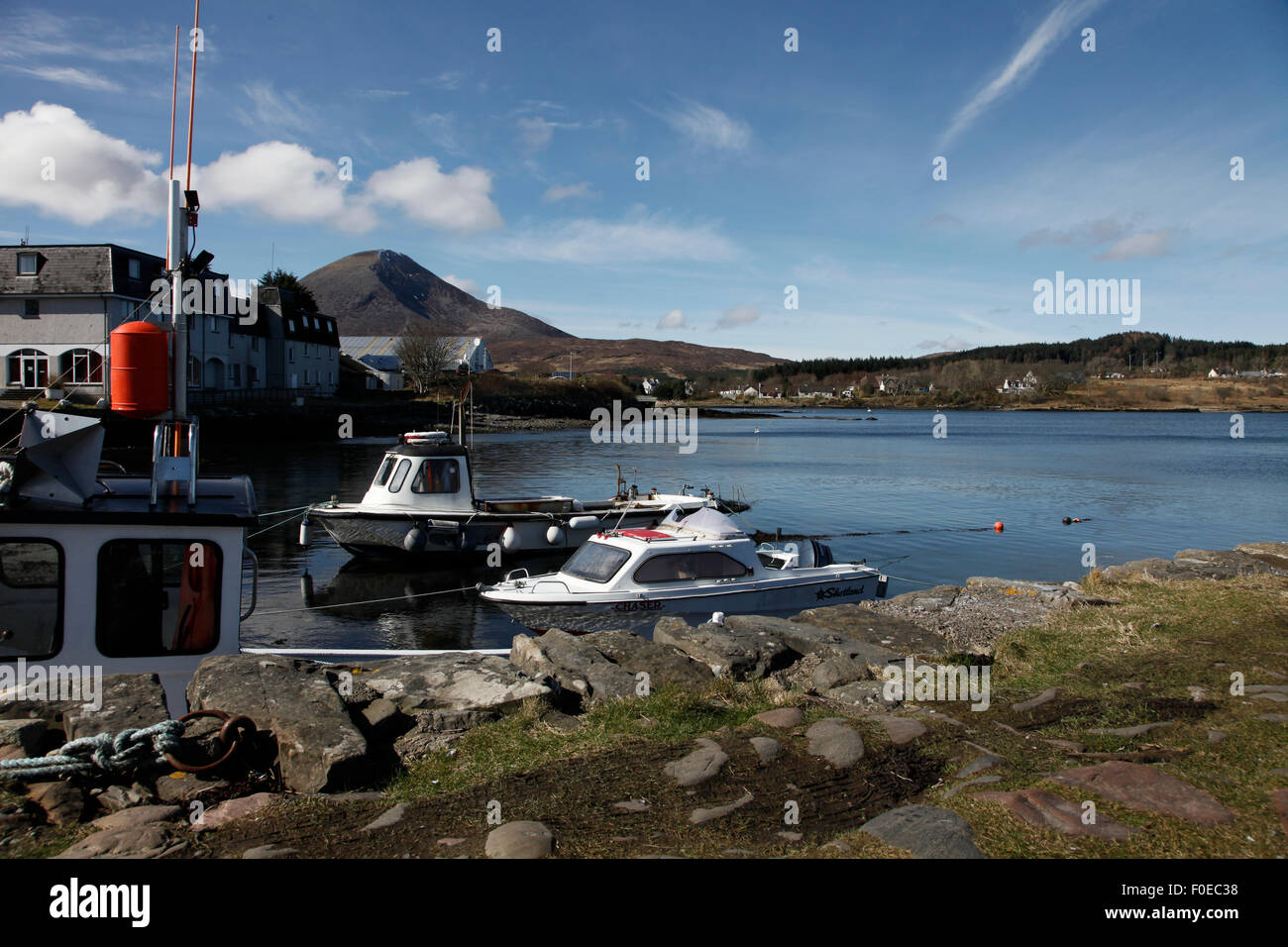 Broadford harbour Isle of Skye Stock Photo - Alamy