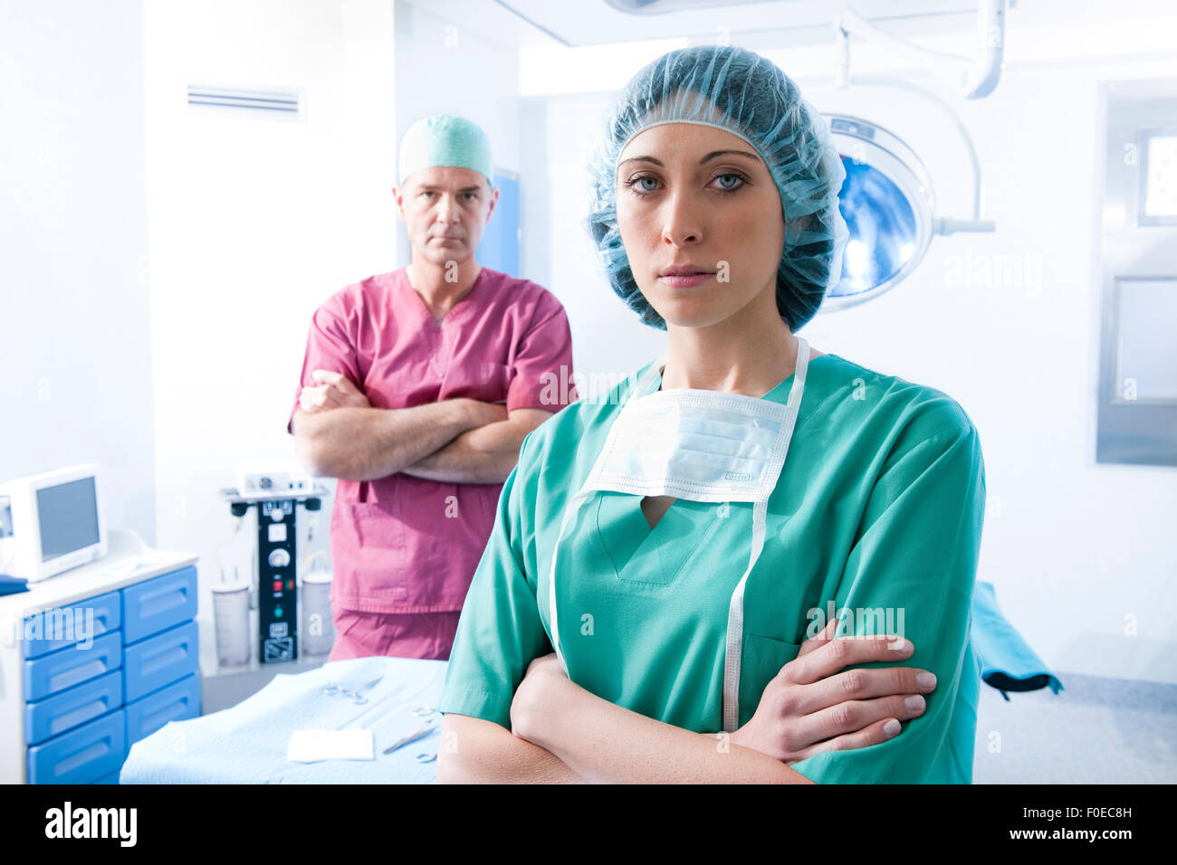 Portrait of a medical team inside operating room Stock Photo - Alamy