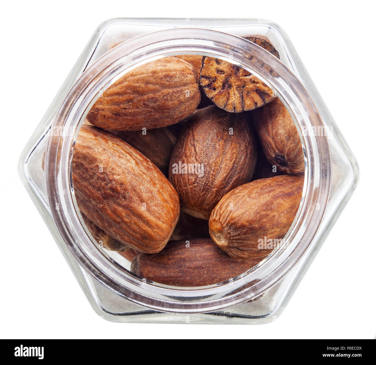 nutmeg isolated on white background Stock Photo - Alamy