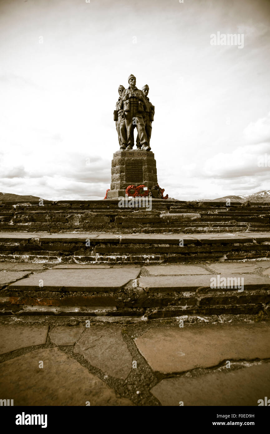 The commando monument at spean bridge hi-res stock photography and ...