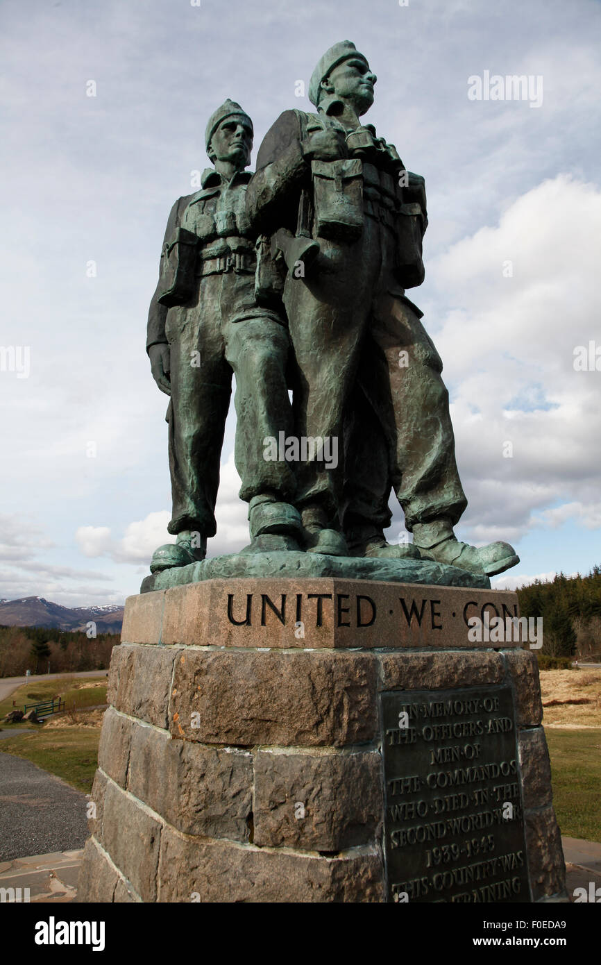 Commando memorial Spean Bridge Scotland Stock Photo - Alamy