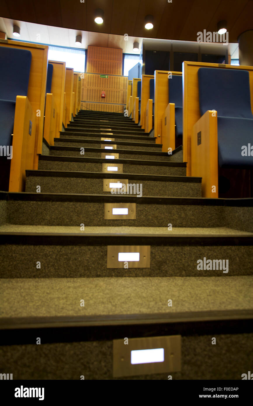 Empty stairs in conference room in Poland Stock Photo - Alamy