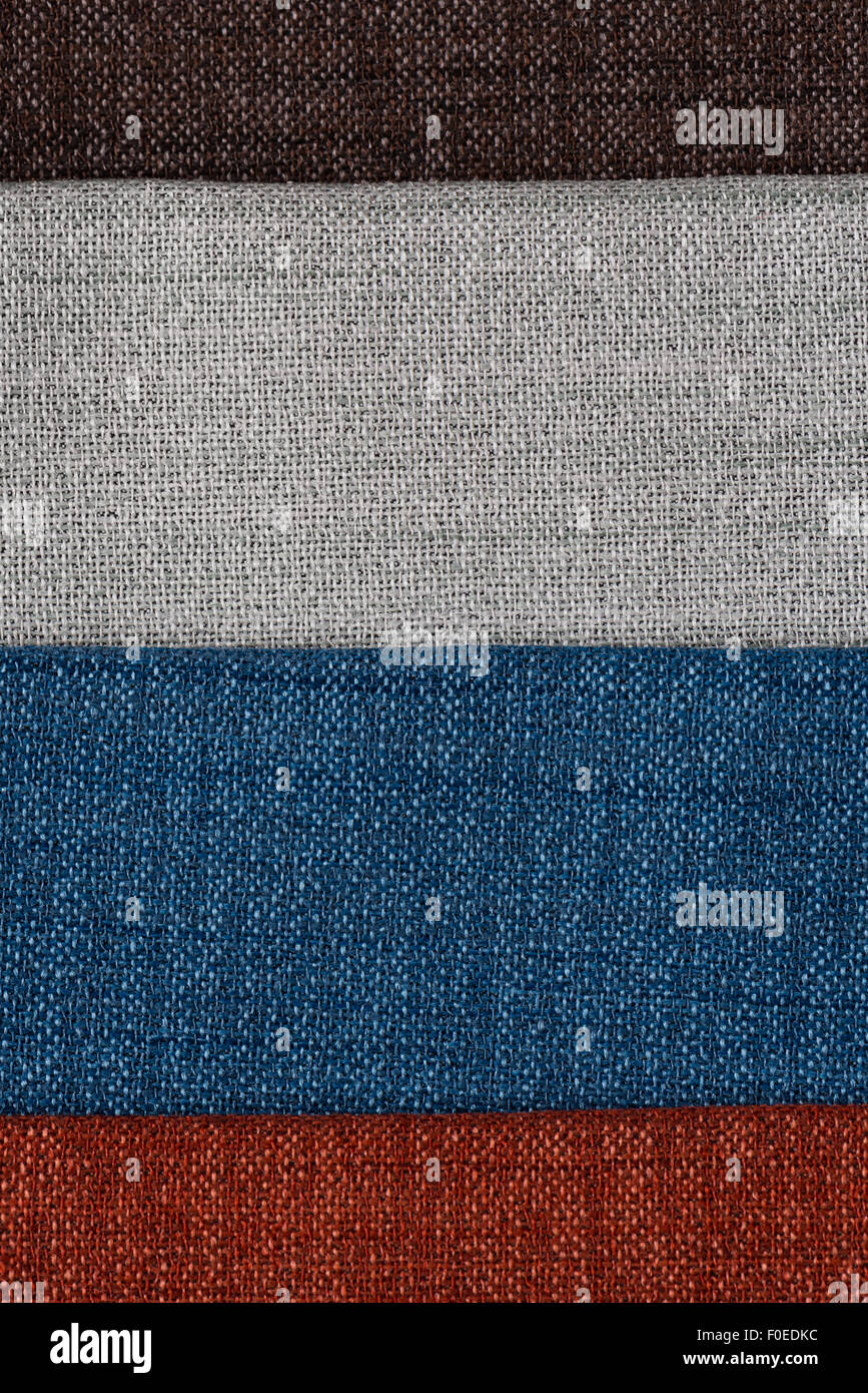Closeup detail of multi color fabric texture samples Stock Photo - Alamy