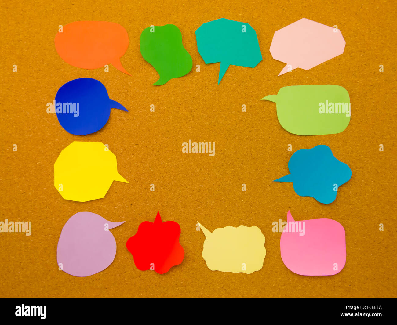 Colorful balloons and bubbles; you can write words on it Stock Photo ...