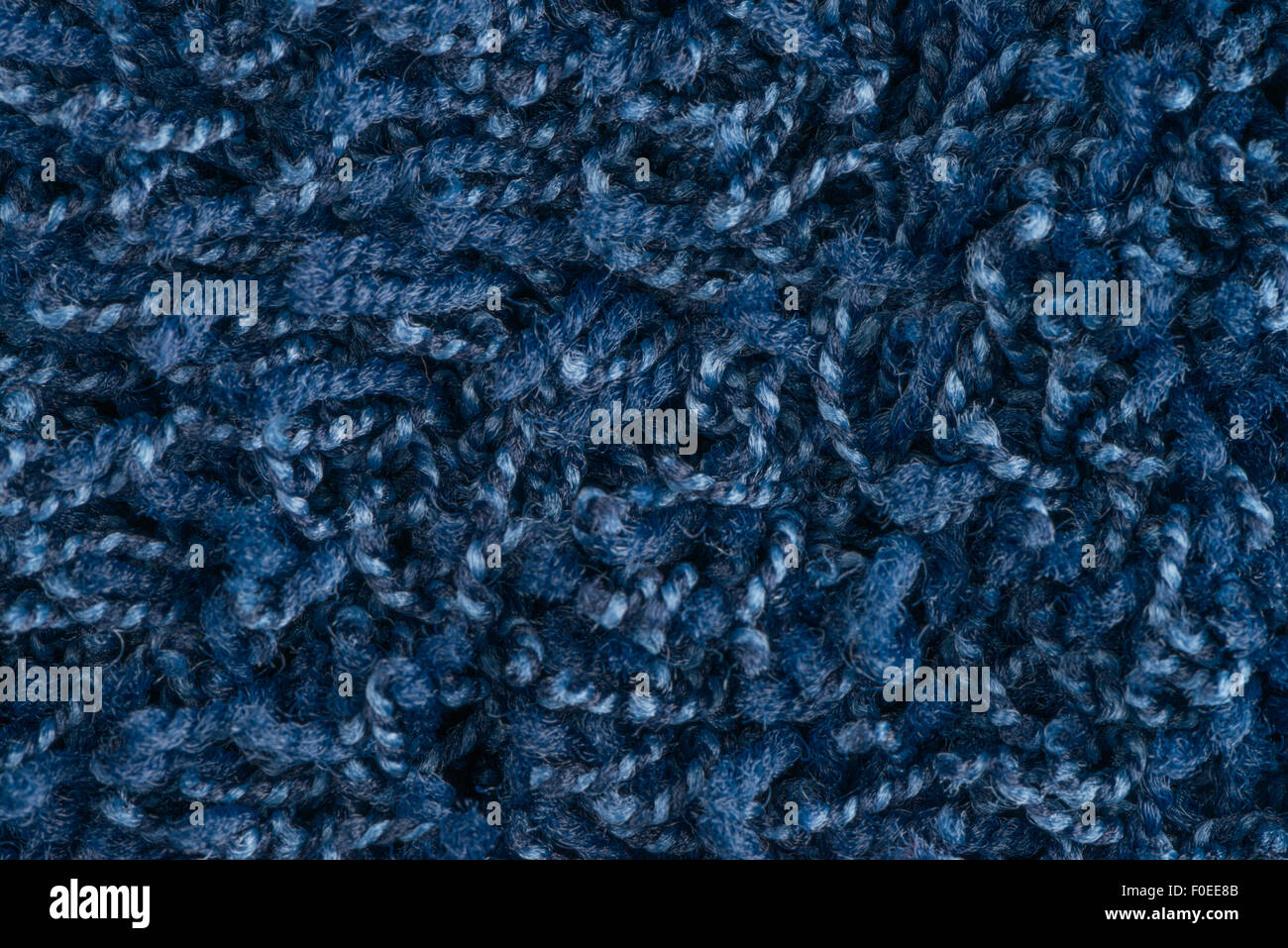 Closeup detail of blue carpet texture background Stock Photo - Alamy