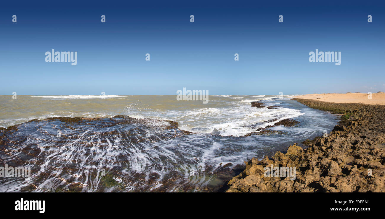 Colombian coastline in La Guajira near Punta Gallinas, Colombia 2014 ...