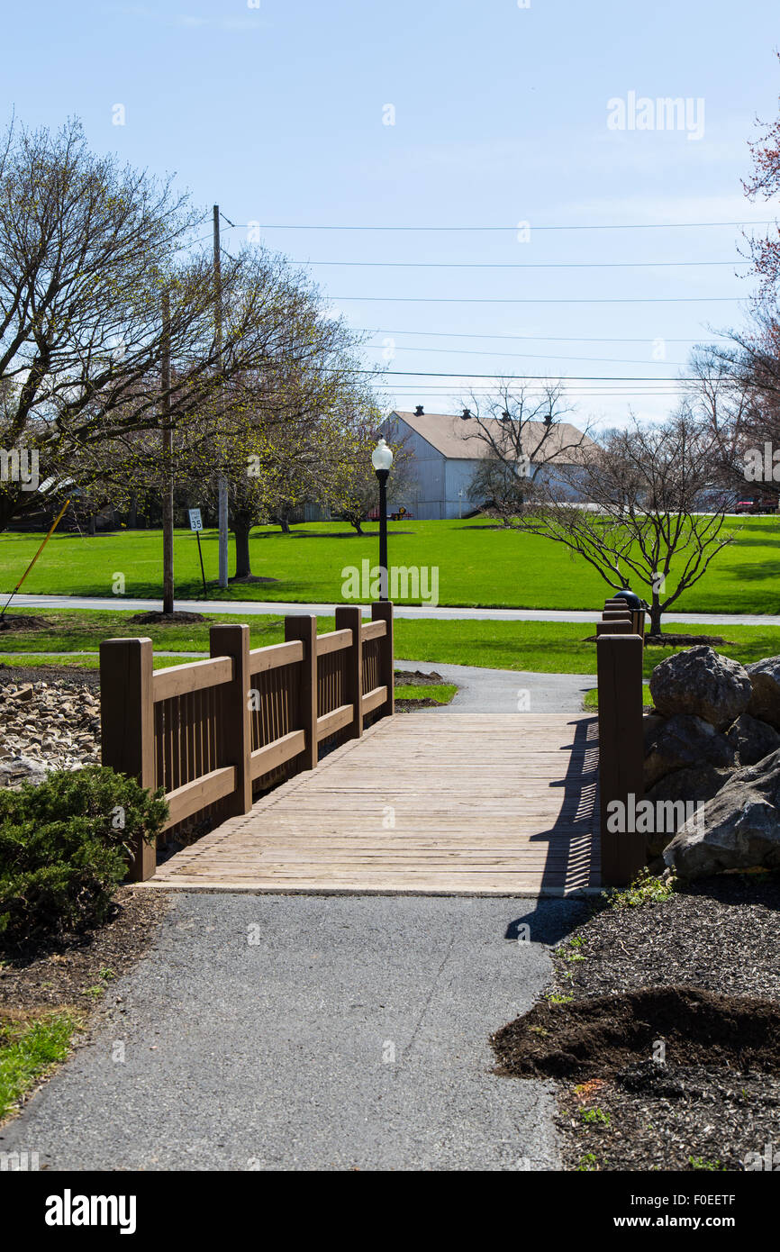 Serene springtime scene at a suburban park known as Greenfield near ...