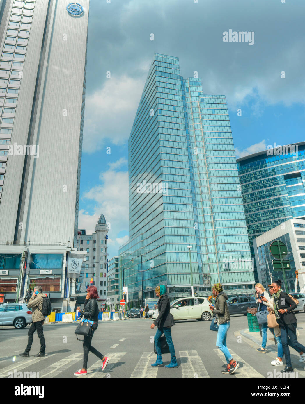 Modern buildings in downtown Brussels, Belgium Stock Photo - Alamy