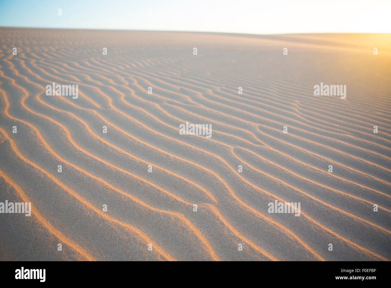 Sunset view of the Colombian coastline in La Guajira near Punta ...