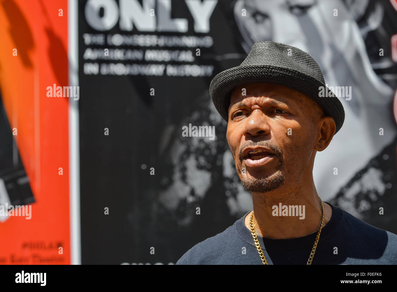 New York, United States. 13th Aug, 2015. Nicholas Heywood, Sr., whose ...