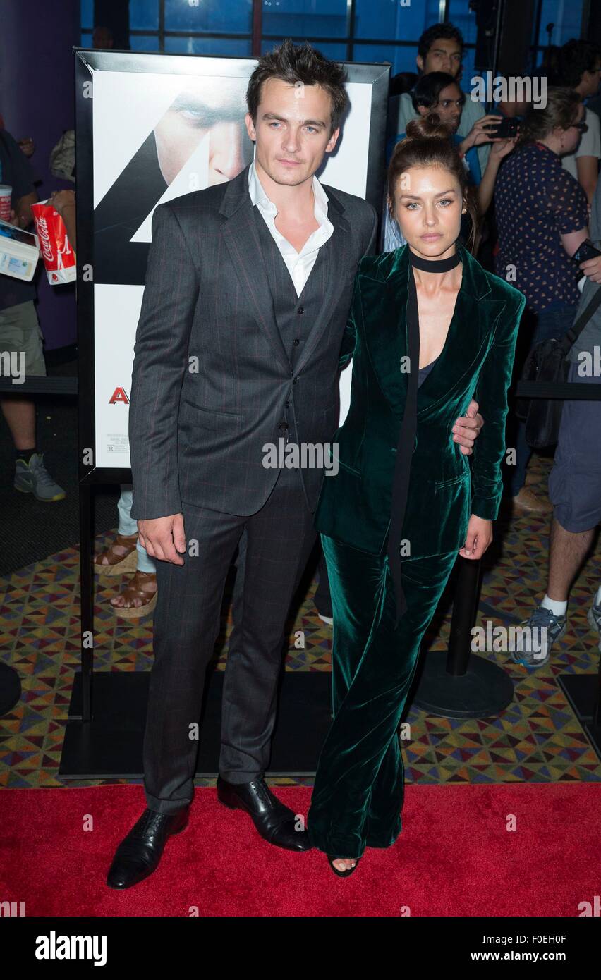 New York, NY, USA. 13th Aug, 2015. Rupert Friend, Hannah Ware at ...